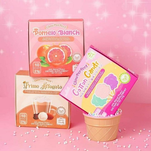 Glow Perfect Drinks:CottonCandy Collagen,Pomelo BlanchGluta,Primo ...