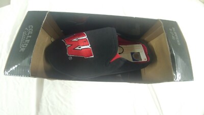 Wisconsin BADGERS Slippers * Mens 7 to 8 Size Small * NEW | eBay