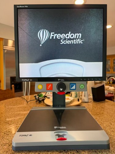 Freedom Scientific TOPAZ Low Vision Video Magnifier – Complete System ...