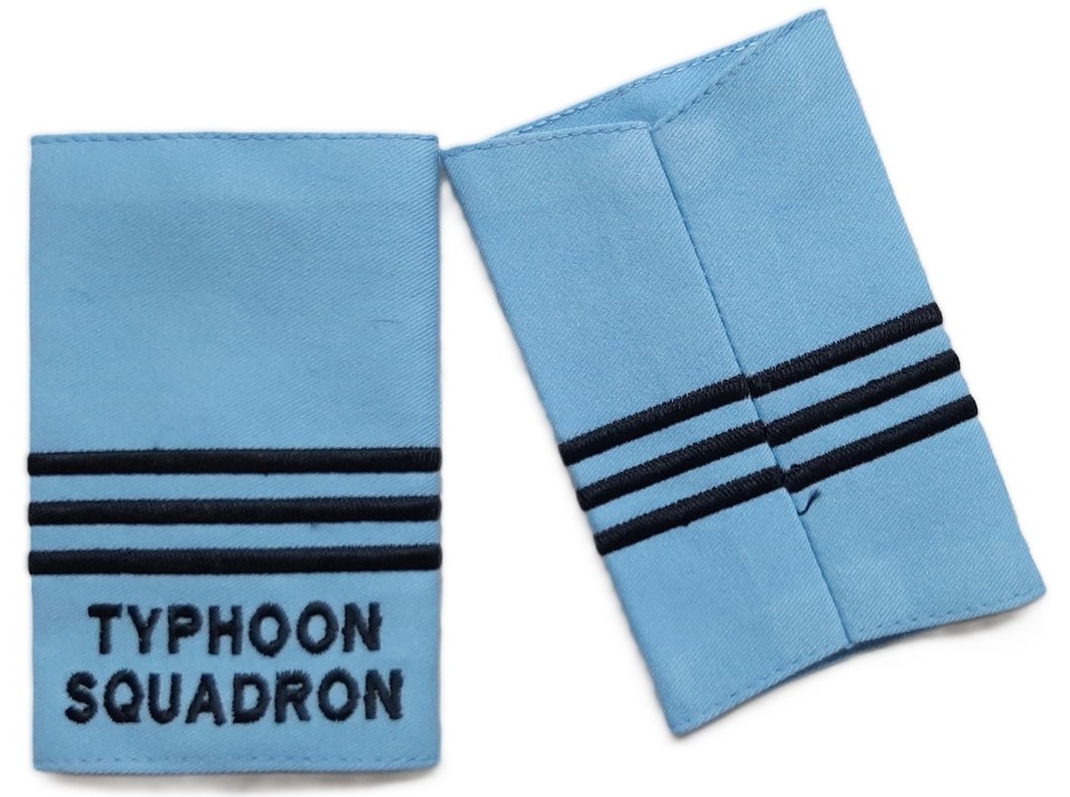 RAF Typhoon Squadron Slides Royal Air Force Cadet Shoulder Rank 3 Bar ...