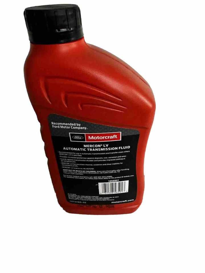 Genuine Ford Fluid XT-10-QLVC MERCON-LV Automatic Transmission Fluid ...