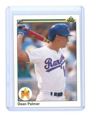 1990 upper deck #74 DEAN PALMER texas rangers rookie card | eBay