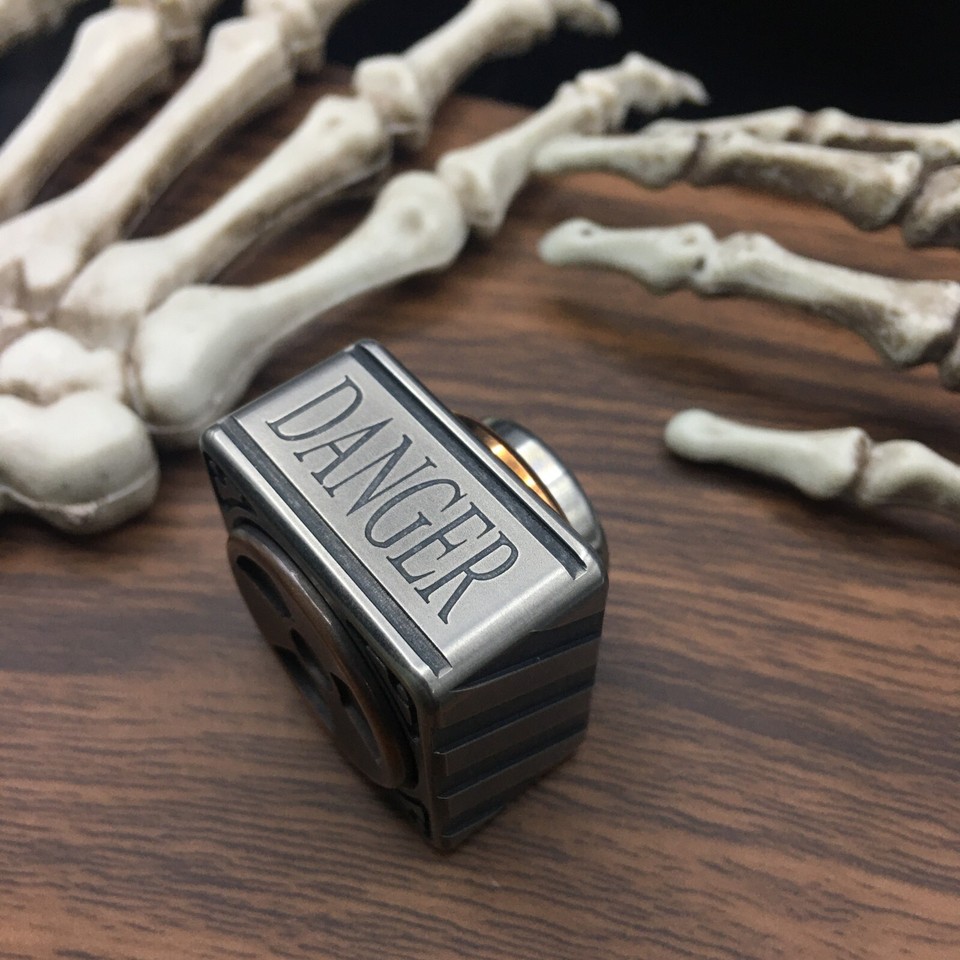 Fidget Spinner WANWU Gyro Metal Push Hand Spinner EDC Button ...