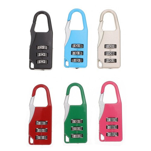 6 Pcs Padlock with Password Required Travel Locks for Luggage Small | eBay