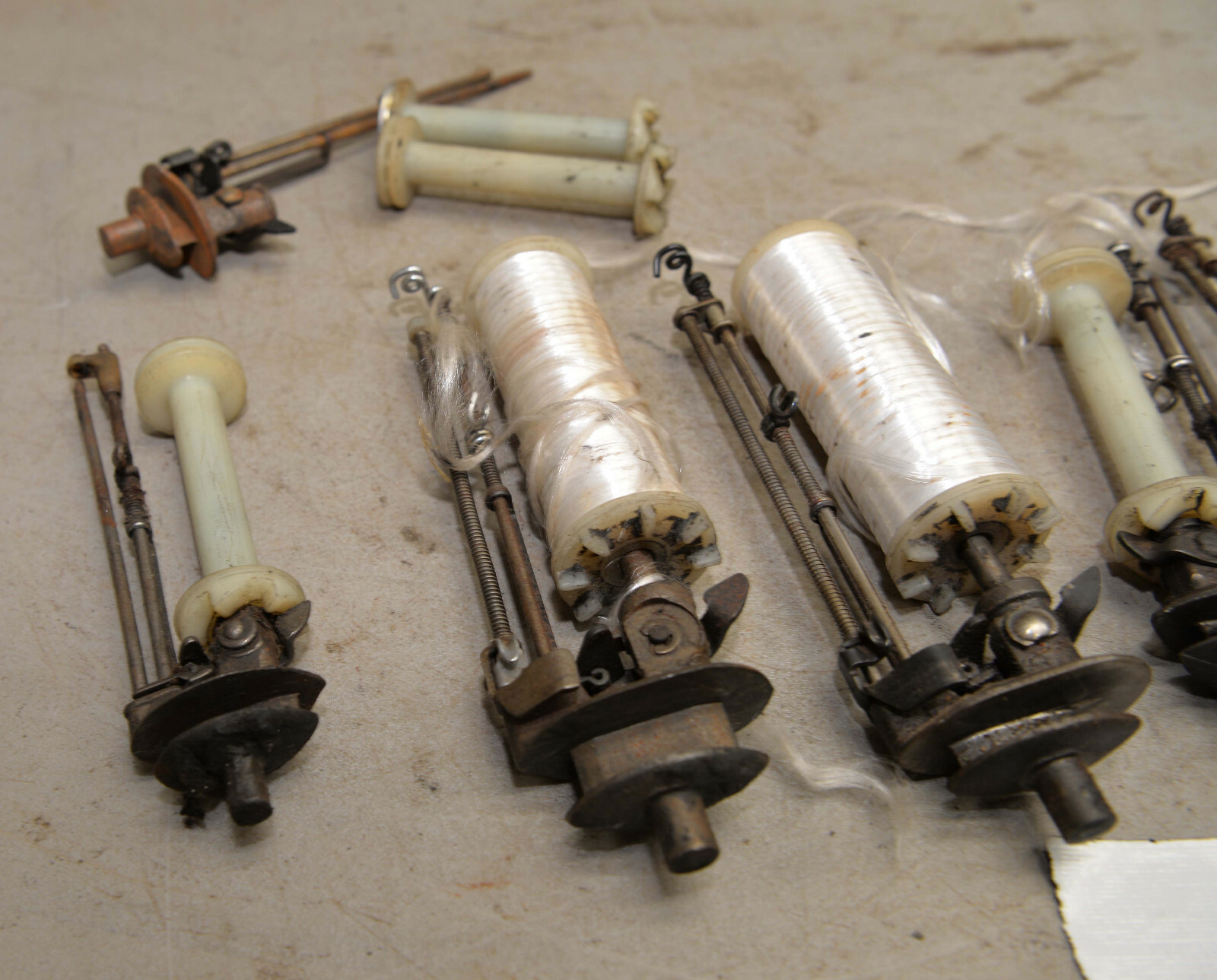 6 vintage spool carriage rope maker sock knitting collectible ...