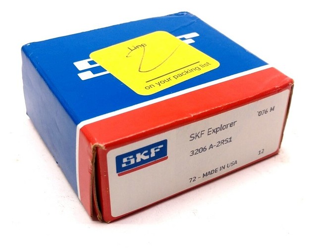 SKF Explorer 3206 A-2rs1 Double Row Angular Contact Bearing 30mm Bore ...