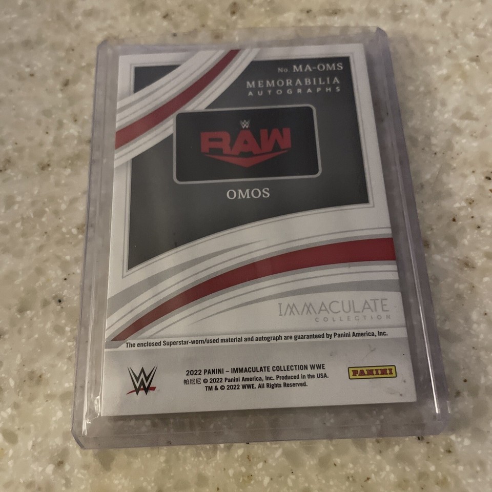 2022 Immaculate Collection WWE OMOS Memorabilia Autographs #MA-OMS 56/ ...