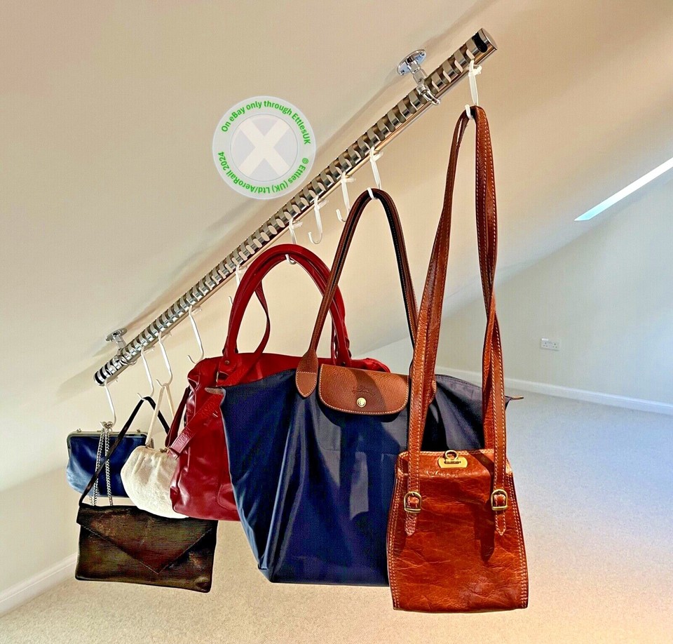 AeroRail® Sloping Ceiling Hanging Rail:Attic Loft Stair Garage Caravan ...