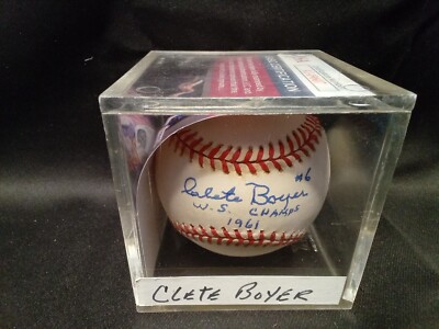Clete Boyer Signed Autograph OAL Baseball Yankees JSA BB # | eBay