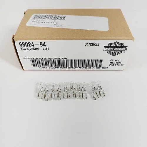 10 Harley-Davidson Mini 12V Indicator Lamp Bulb Speedometer & Indicator ...