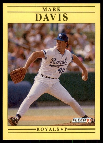 1991 FLEER MARK DAVIS KANSAS CITY ROYALS #555A | eBay