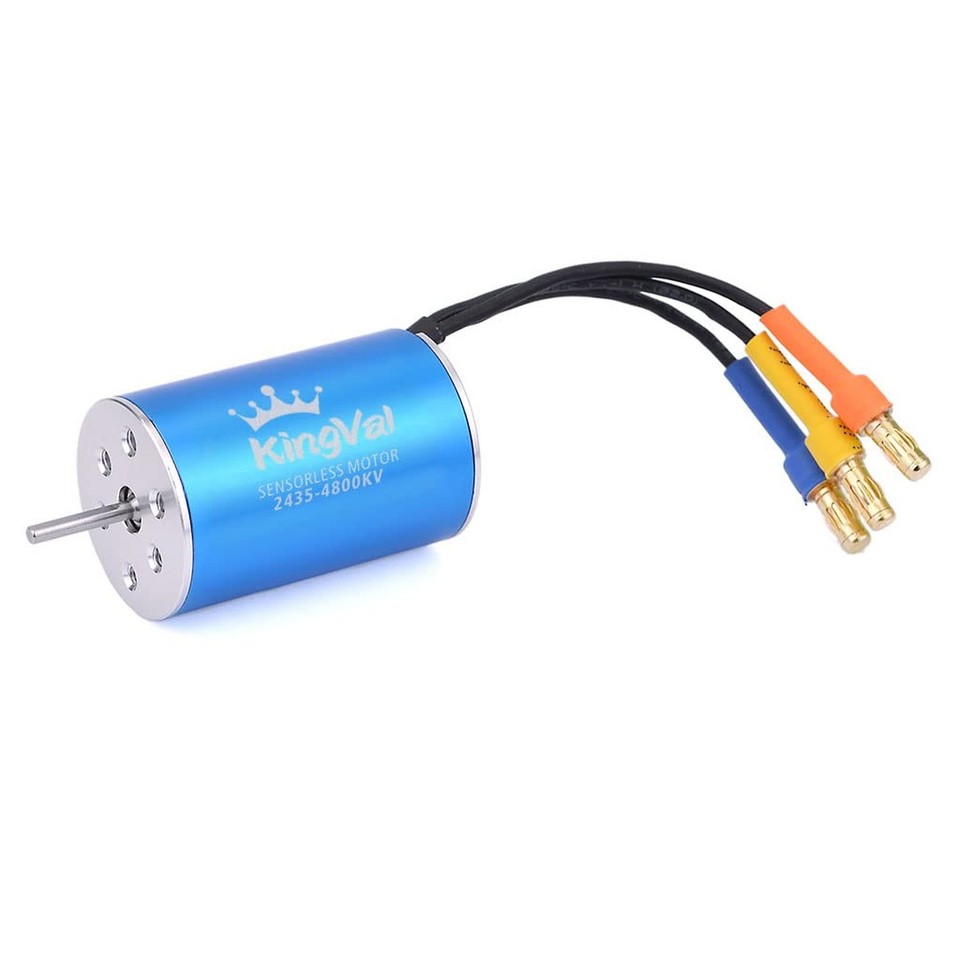 KingVal Replacement 2435 4800KV Sensorless Brushless Motor Shaft 2.0mm ...