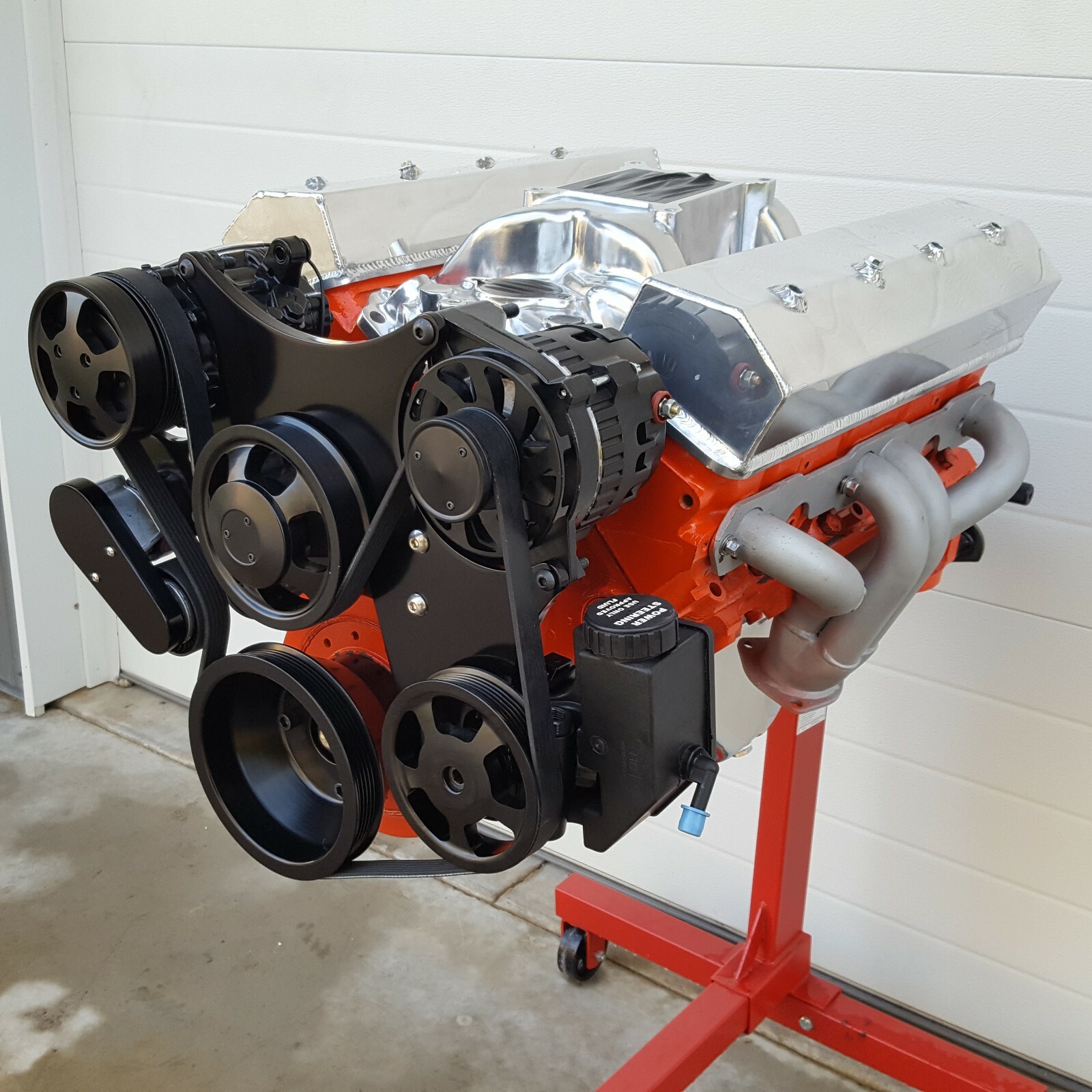 Small Block Chevy Serpentine Kit Front Drive System Black SBC 305 327 ...