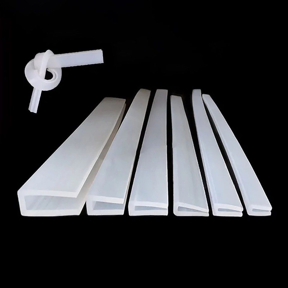 U-Shape Silicone Rubber Sealing Strip U Channel Edging Trim 1mm - 15mm ...