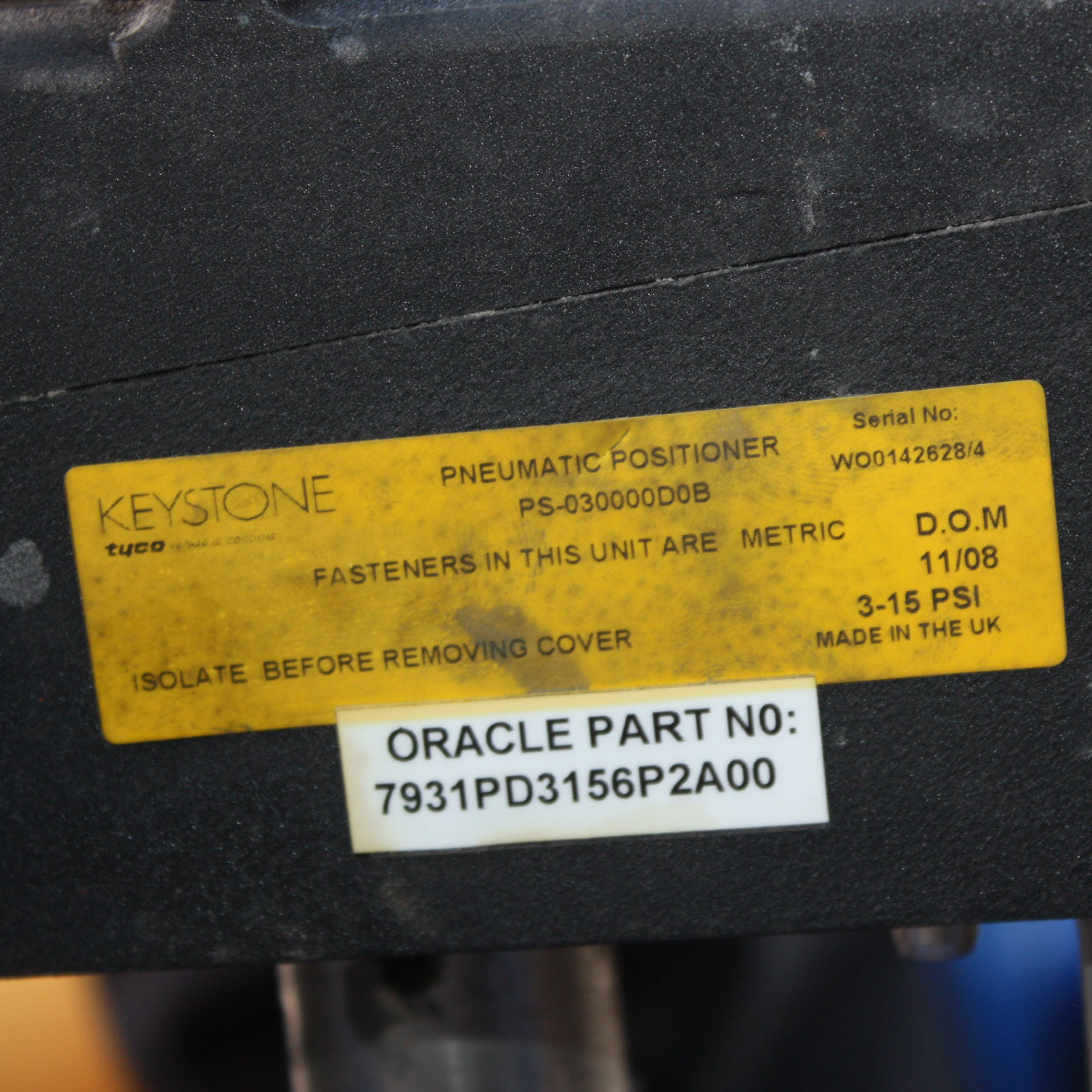 Morin Stainless rotary actuator B-270M-S080 control valve actuator ...