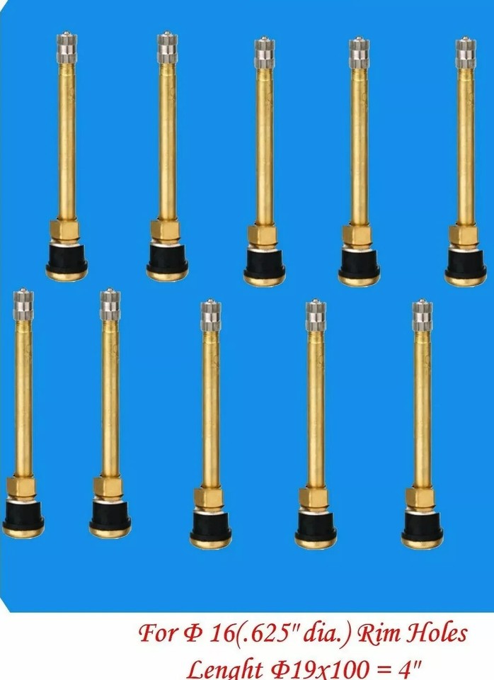 10 Pcs TR572 Truck Tire Valve Stem Wheels 22.5 /24.5 For Rim Φ.625 ...