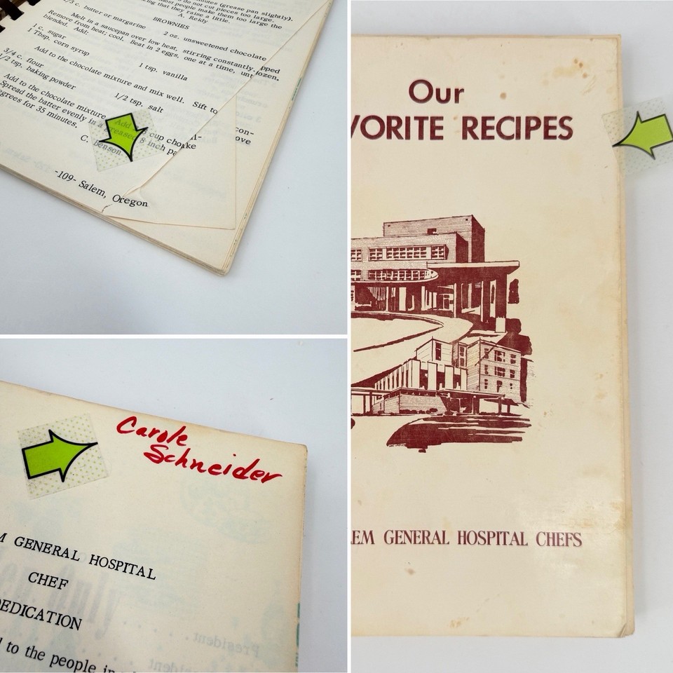 Vintage Church Ladies Collaboration Cookbooks Lot of 4 Recipes 1959 ...