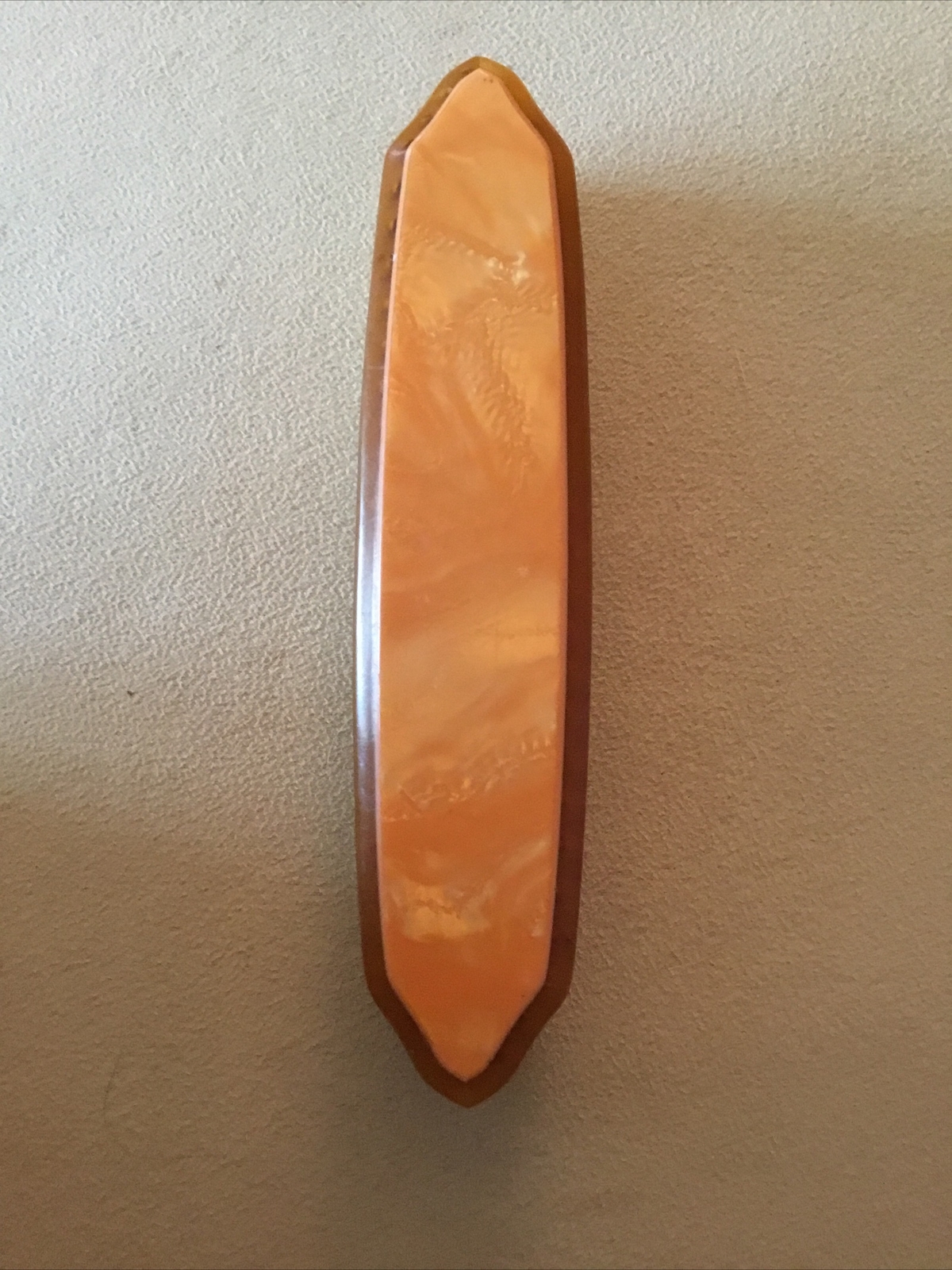 Vintage Bake O’ Lite Or Celluloid Vanity/Dresser Set Pearlized Peach ...