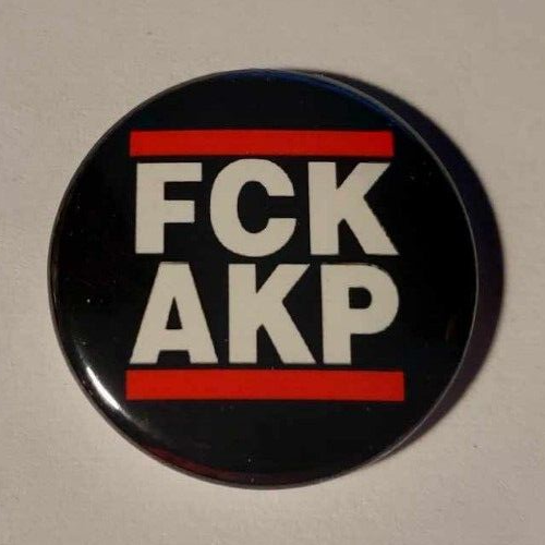1x FCK AKP Button Rojava Antifa YPG Kurdistan Solidarität Punk 161 RASH ...