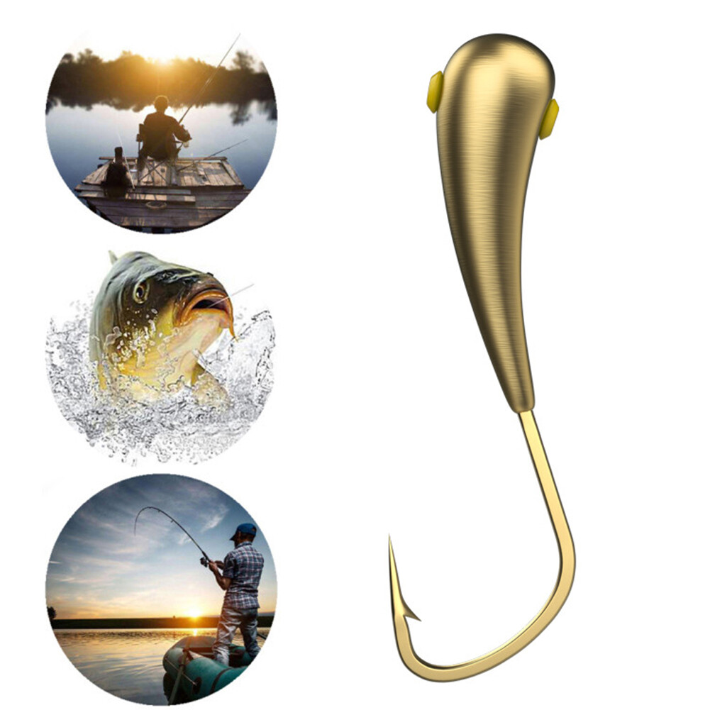 10pcs Fishhooks Portable Fish Hook Sharp Hook Tip Accessories Tackle (3 ...