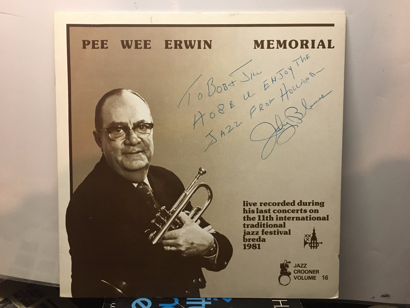 PEE WEE ERWIN -Memorial ~JAZZ CROONER 282958 {nm orig} [SIGNED BY ...