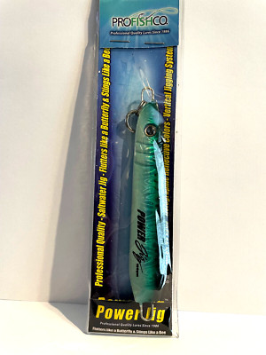 PROFISHCO Power Jig, 3 oz. 5" Length Green Mackerel, Saltwater Jig. | eBay