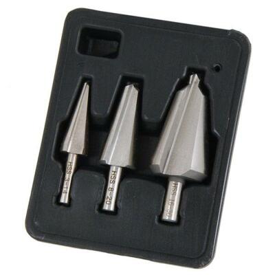 3pc HSS Cone Cutter Taper Drill Set. 3-14mm, 8-20mm, 16-30mm (Neilsen ...