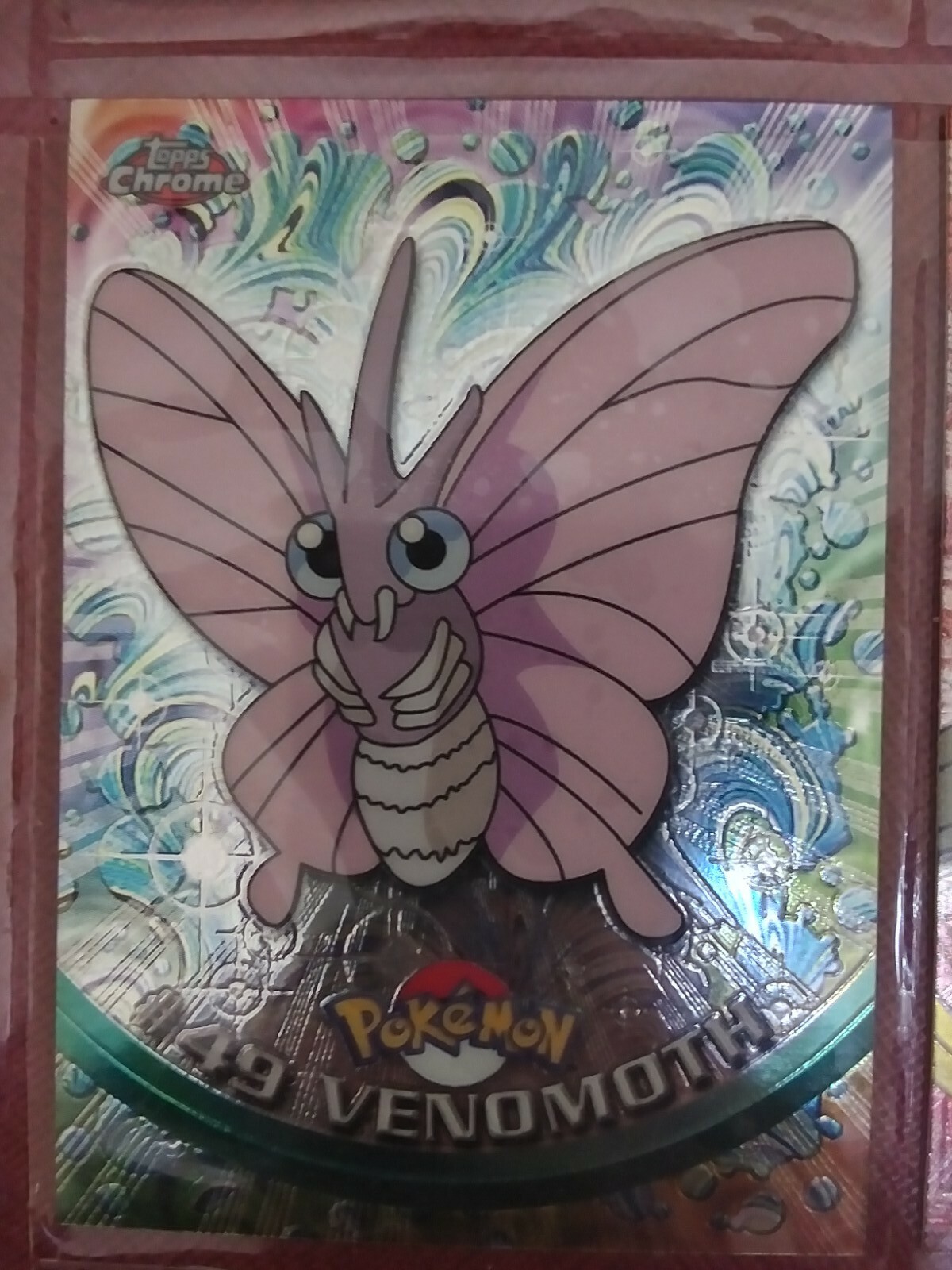 2000 Pokemon Topps Chrome Series 1 #49 Venomoth Card Perfect Corners red label | eBay