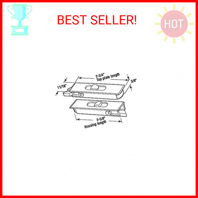 Prime-Line F 2749 Tilt Latch Pair, White Plastic Construction, Spring ...