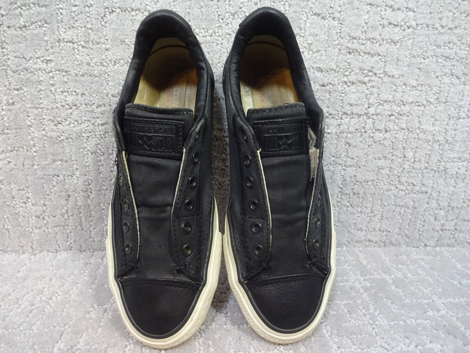 Converse Chuck Taylor X John Varvatos Women's 5.5 Black Laceless Slip ...