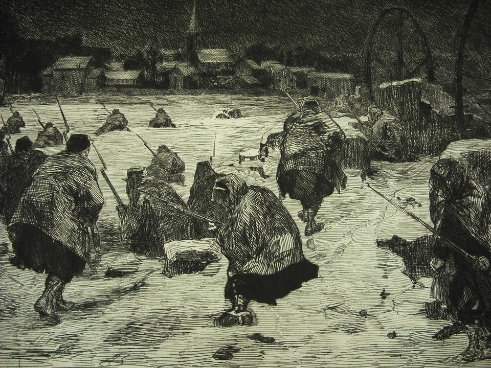 Auguste André LANÇON Franco-Prussian War 30 12 1870 Bagneux Siege of ...
