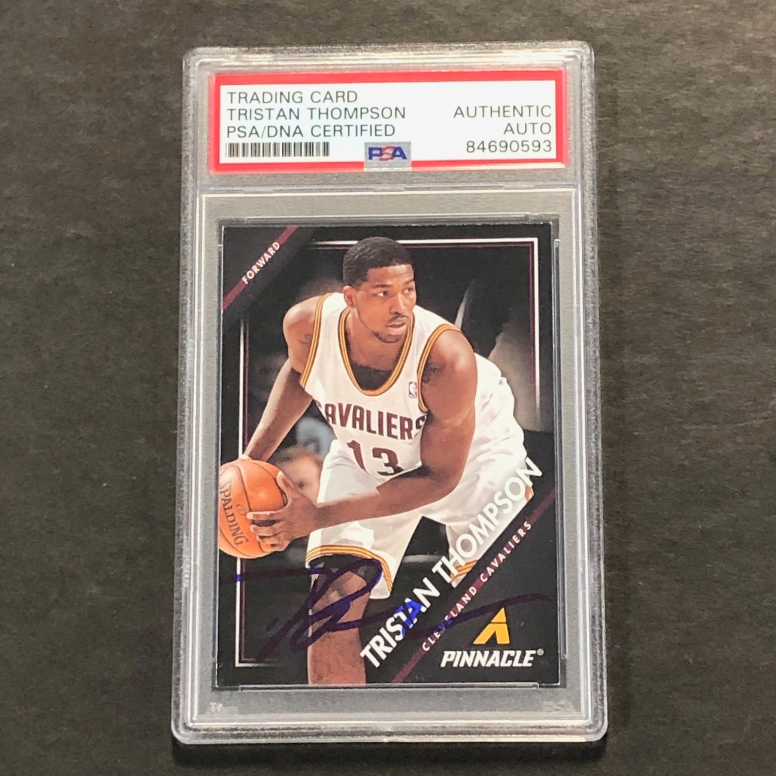 2013-14 Panini Pinnacle #202 TRISTAN THOMPSON Signed Card AUTO PSA ...