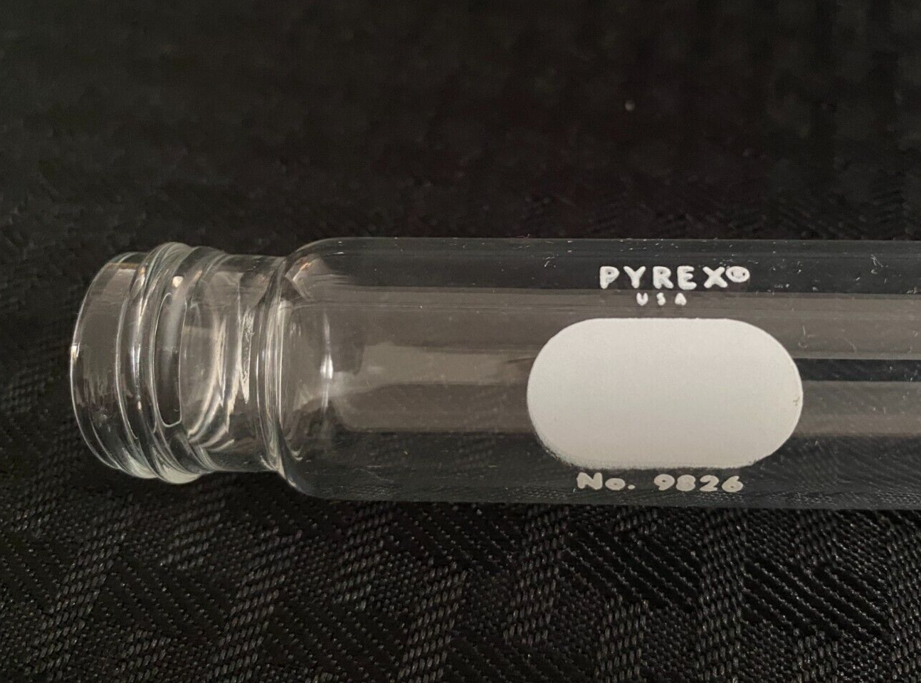 (4) CORNING PYREX Glass 50mL Round Bottom Culture Tube 25 x 150mm No ...