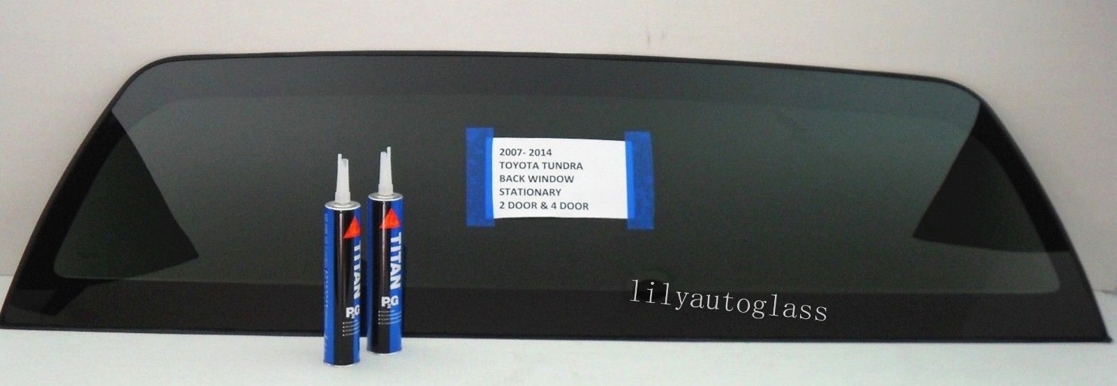 Fits 2007-2021 Toyota Tundra Rear Window Back Glass Stationary W ...