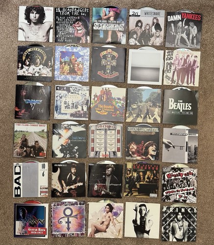 Lot of 30 - CDs Classic Rock Metal Hair Bands (Disc & Front Art ONLY ...