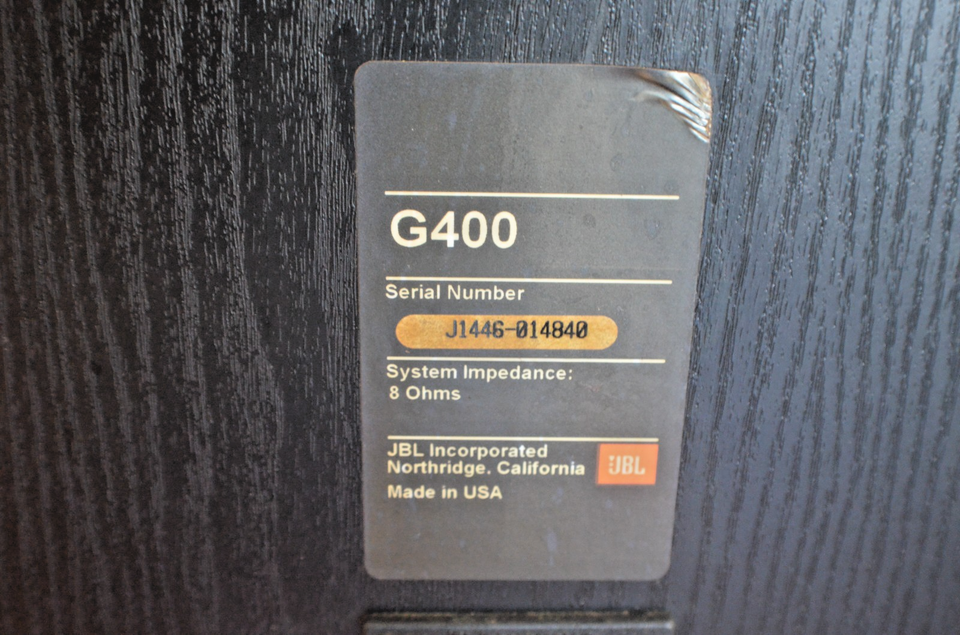 JBL G400 8 Ohms Pair of Tower Speakers | eBay