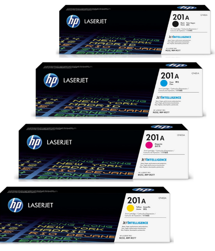 Genuine HP 201A Toner Cartridge Set CF400A CF401A CF402A CF403A High ...