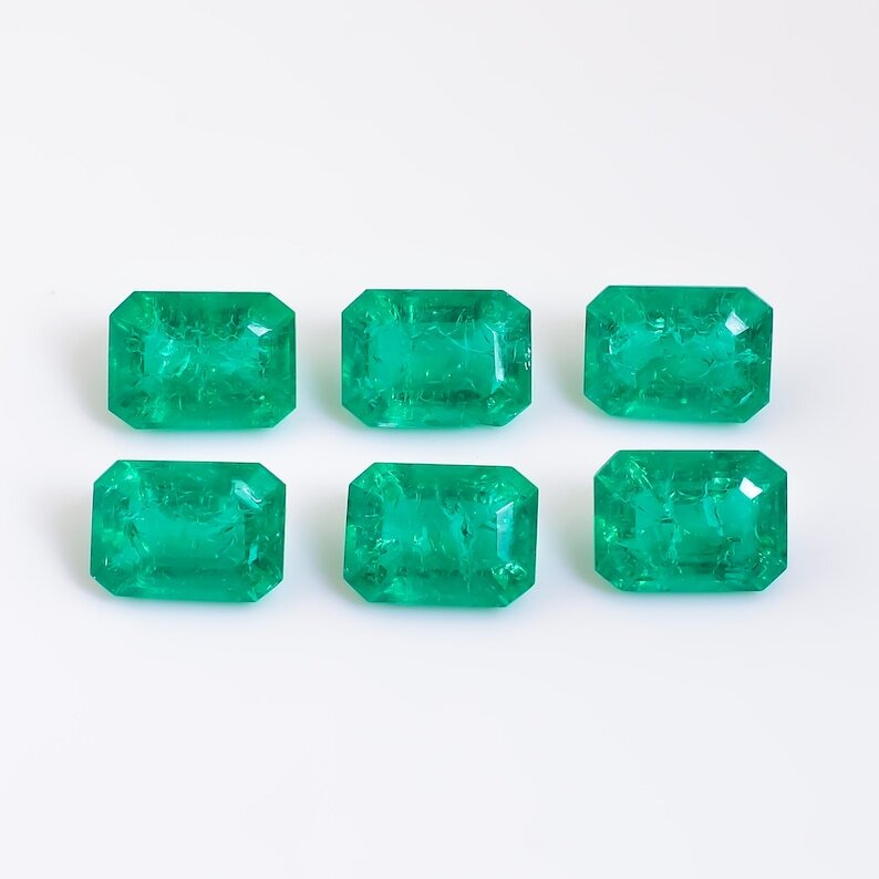 Colombia Emerald Green Emerald with inclusions Gemstone For Jewelry ...