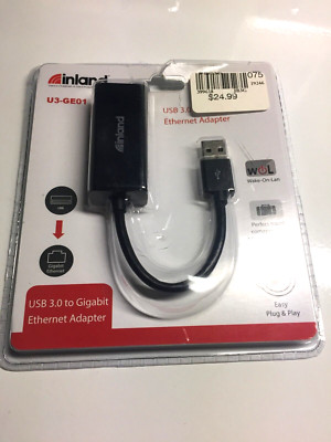 Inland USB 3.0 to Gigabit Ethernet Adapter | eBay