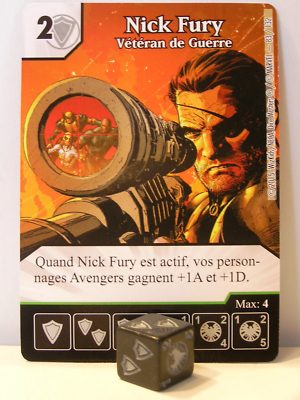 Marvel Dice Masters - #083 Nick Fury - Veteran de Guerre - Avengers vs ...