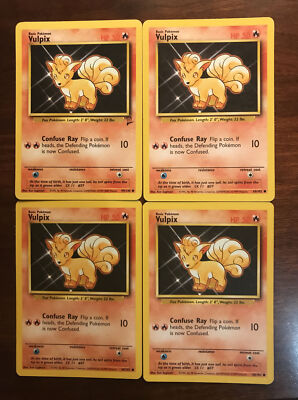 Vulpix 2nd generation 99/130. 3 Vulpine 68/102 Pokémon Cards | eBay