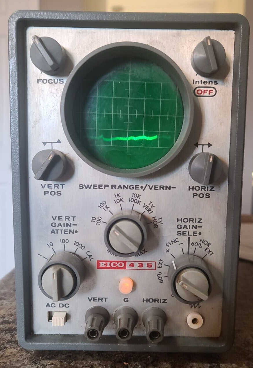 EICO 435 OSCILLOSCOPE POWERS ON SEE PICTURES | eBay
