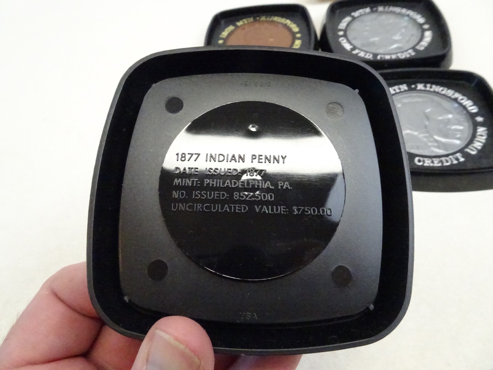 Iron Mountain Kingsford Com Fed Credit Union Coin Coasters Set 4 Upper ...