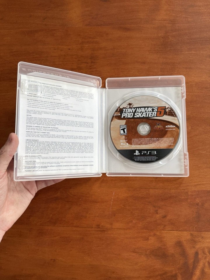 Tony Hawks Pro Skater 5 (Playstation 3 Ps3) Excellent CIB Complete ...