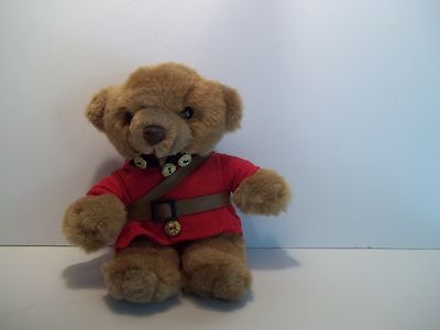 Canadian Mountie Teddy Bear w/ Red Coat Wild Wonders RCMP Country ...