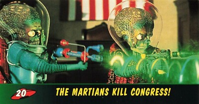 Mars Attacks! 1996 Topps Widevision # 20 The Martians Kill Congress | eBay