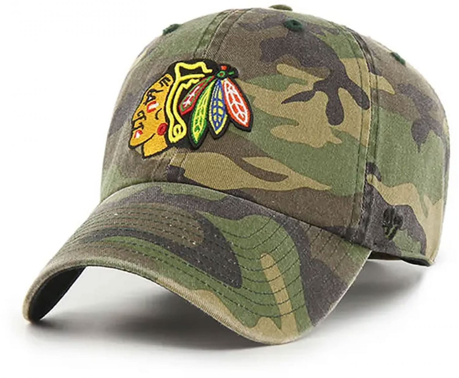 CHICAGO BLACKHAWKS CAMO '47 CLEAN UP OSF / CAMO / A Color CAMO | eBay