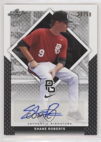2016 Leaf Perfect Game National Showcase Black /50 Shane Roberts #BA ...