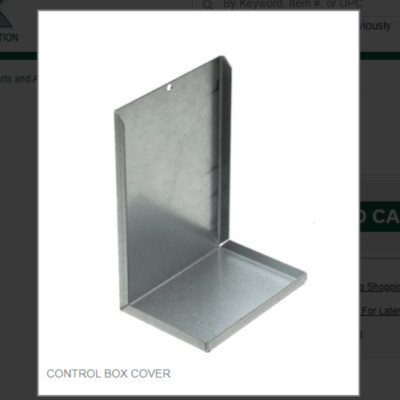 CONTROL BOX COVER # 1011351-98 | eBay