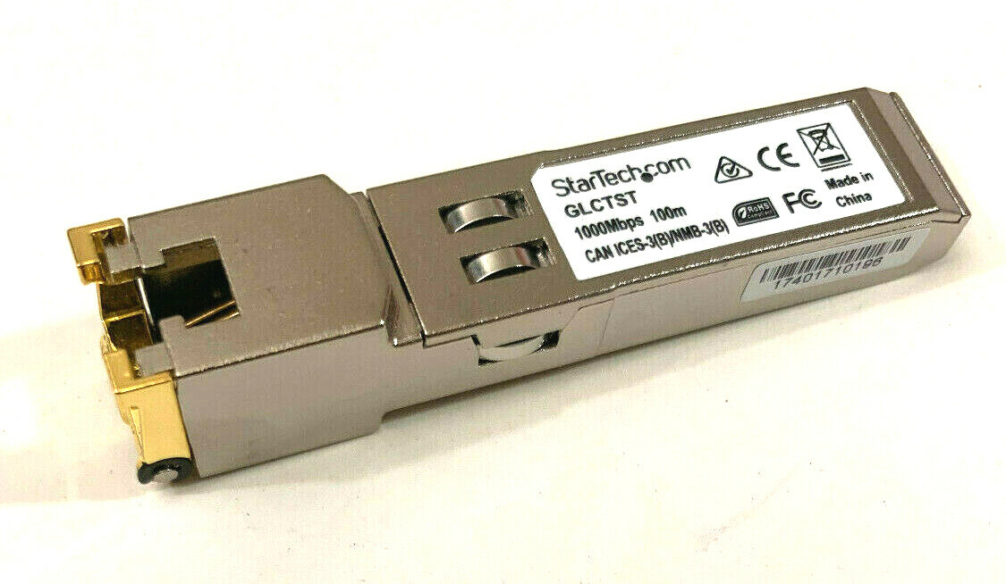 Startech Gigabit RJ45 Copper SFP Transceiver Modules 10 Pack GLC-T ...